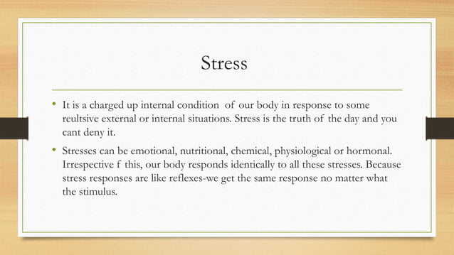 STRESS MANAGEMENT SKILLS THEIR TYPES AD SOLUTIONS TO DIFFERENT TYPES OF ...