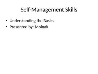 Self_Management_Skills_Intro class ix part 2.pptx