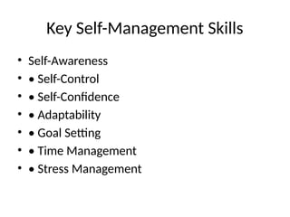 Self_Management_Skills_Notes (2).pptx.... | PPTX