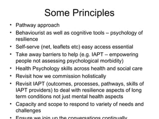 Self management in chronic disease project workshop | PPT