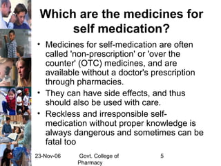 Self medication | PPT