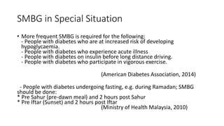 Self monitoring blood glucose | PPTX