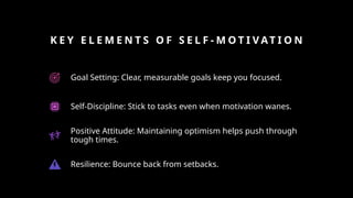 Self motivation is key to success ,how to be motivated | PPT