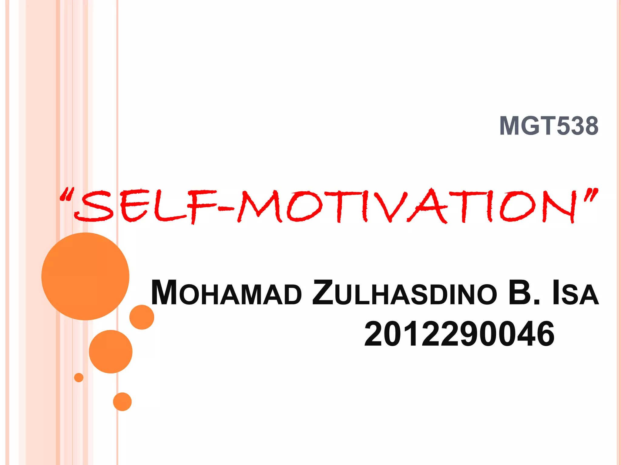 Self motivation | PPT