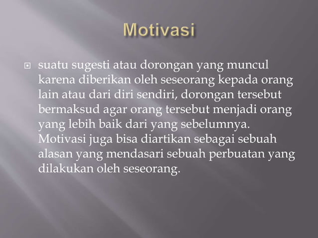 Self motivation | PPT