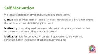 Self Motivation, Types of motivation and Importance of self motivation ...