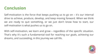 Self Motivation, Types of motivation and Importance of self motivation ...