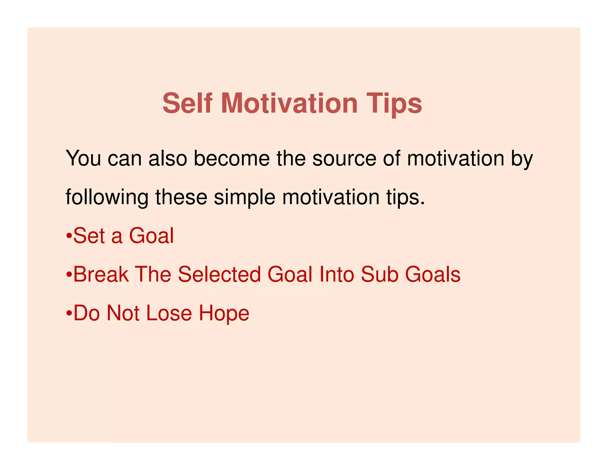 Self motivation and its importance in life | PDF