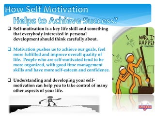 Self motivation & goal setting | PPT