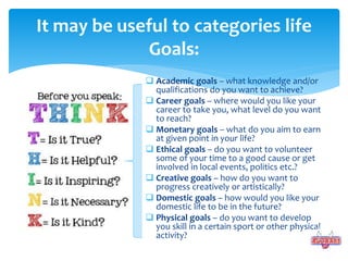 Self motivation & goal setting | PPTX
