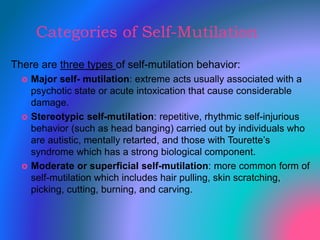Self mutilation | PPT