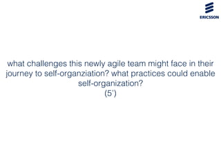 self organizing agile teams | PPT