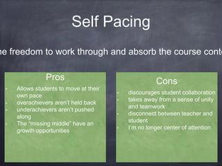 Self Pacing for the Diverse Classroom | PPT