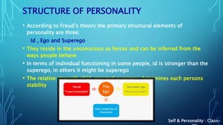 Self and Personality - Part-II (Psychodynamic approach of personality ...