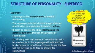 Self and Personality - Part-II (Psychodynamic approach of personality ...