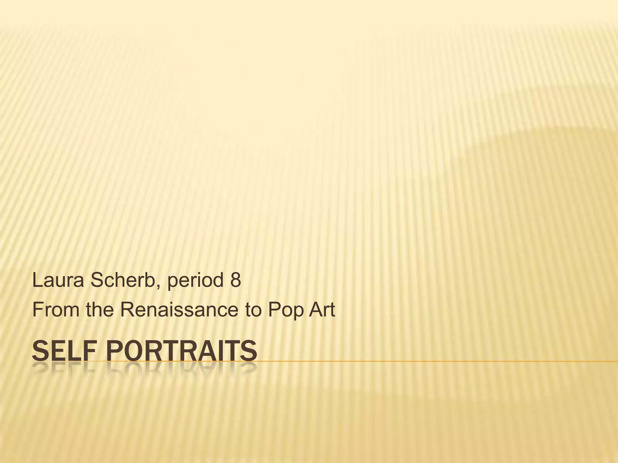 Self portraits | PPTX