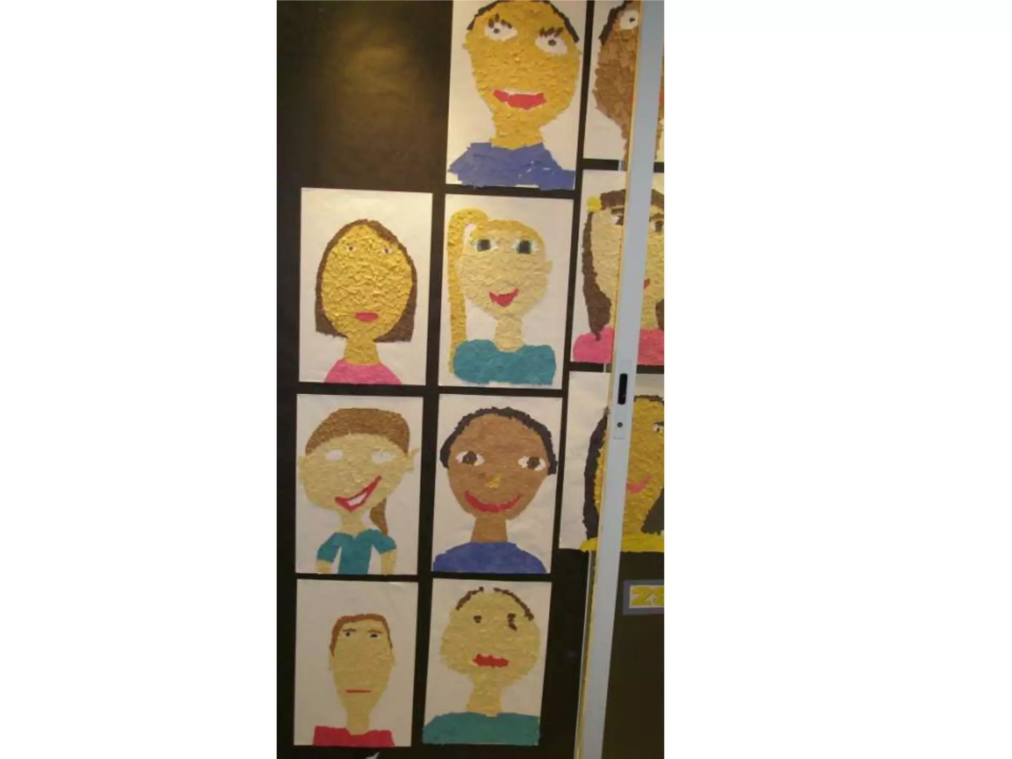 Self portraits torn paper | PPT