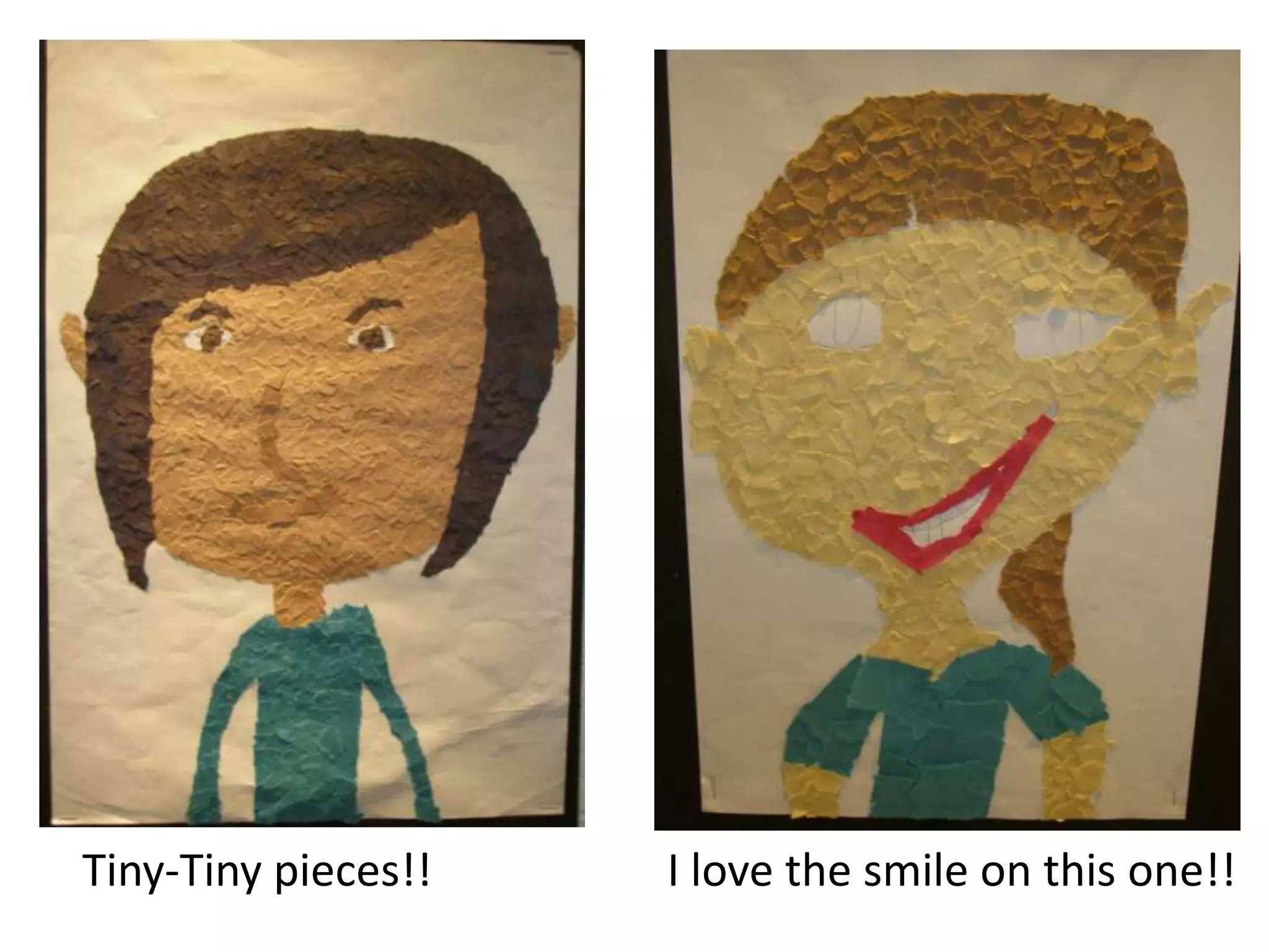 Self portraits torn paper | PPT