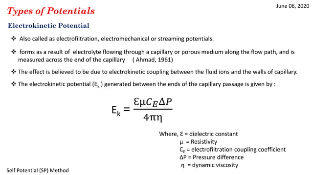 Self Potential Method (Electrical Survey) | PDF