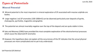 Self Potential Method (Electrical Survey) | PDF