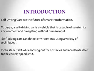 Self driving car | PPTX