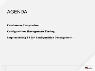 Continuous Integration for Configuration Management | ODP | Computing | Technology & Computing