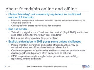 Self Presentation And Friendship | PPT