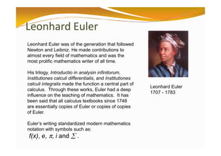 HISTORY OF MATHEMATICS SLIDE PRESENTATION;Resmi | PDF