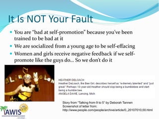 Self Promotion for Women | PPTX