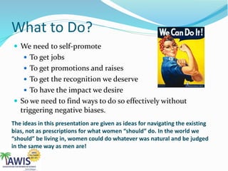 Self Promotion for Women | PPTX