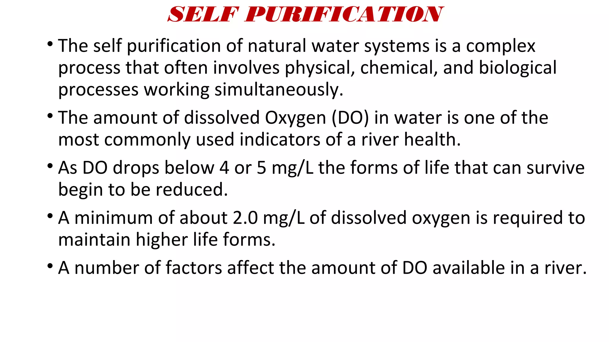 Self purification | PPT