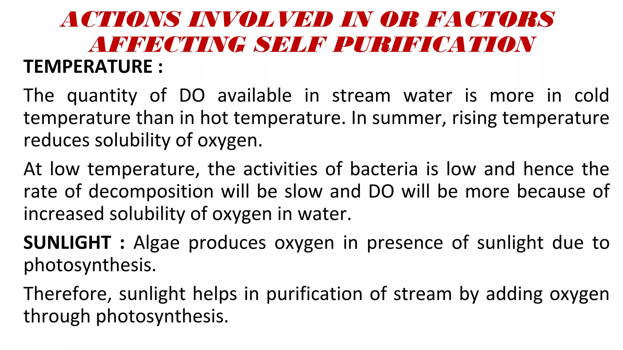 Self purification | PPT