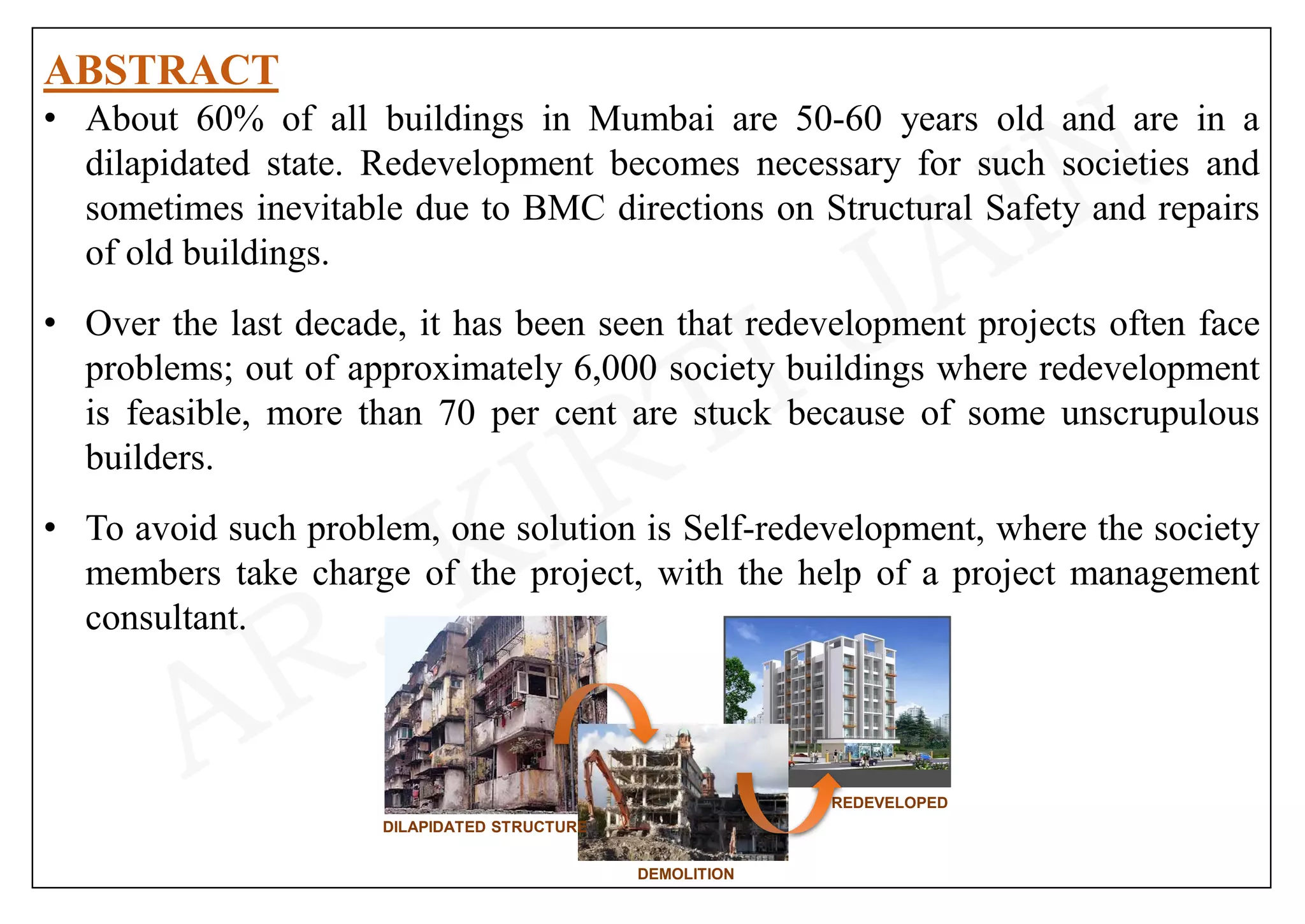Self Redevelopment of Housing Society | PDF