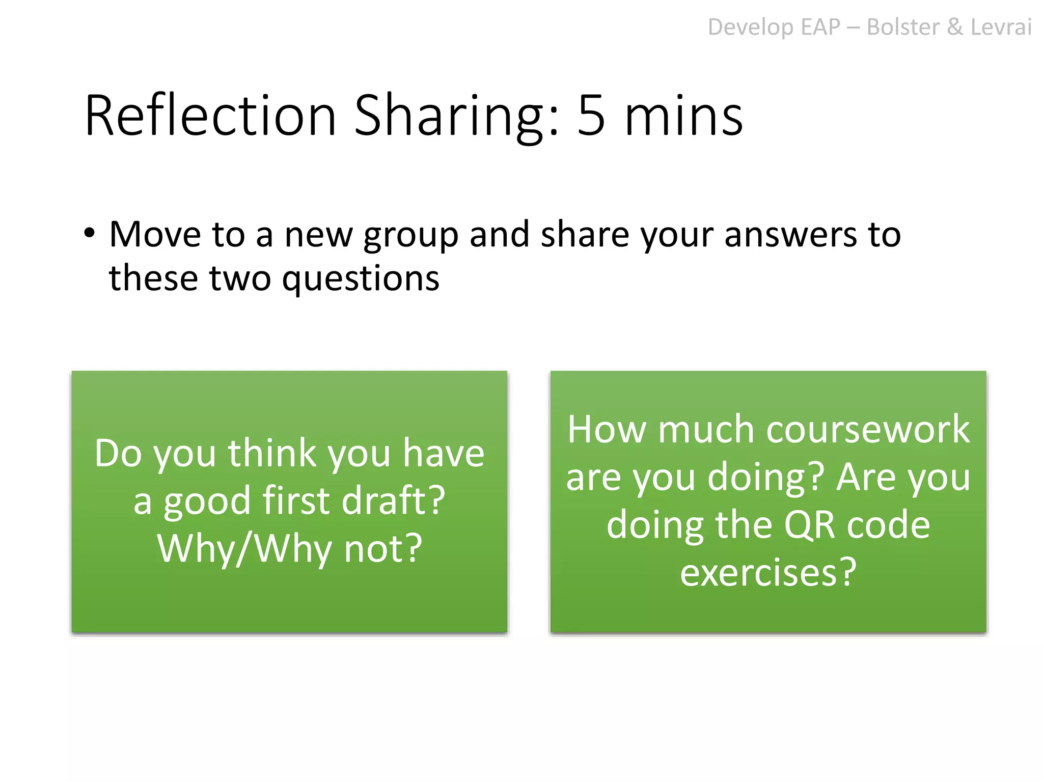 Self reflection | PPTX