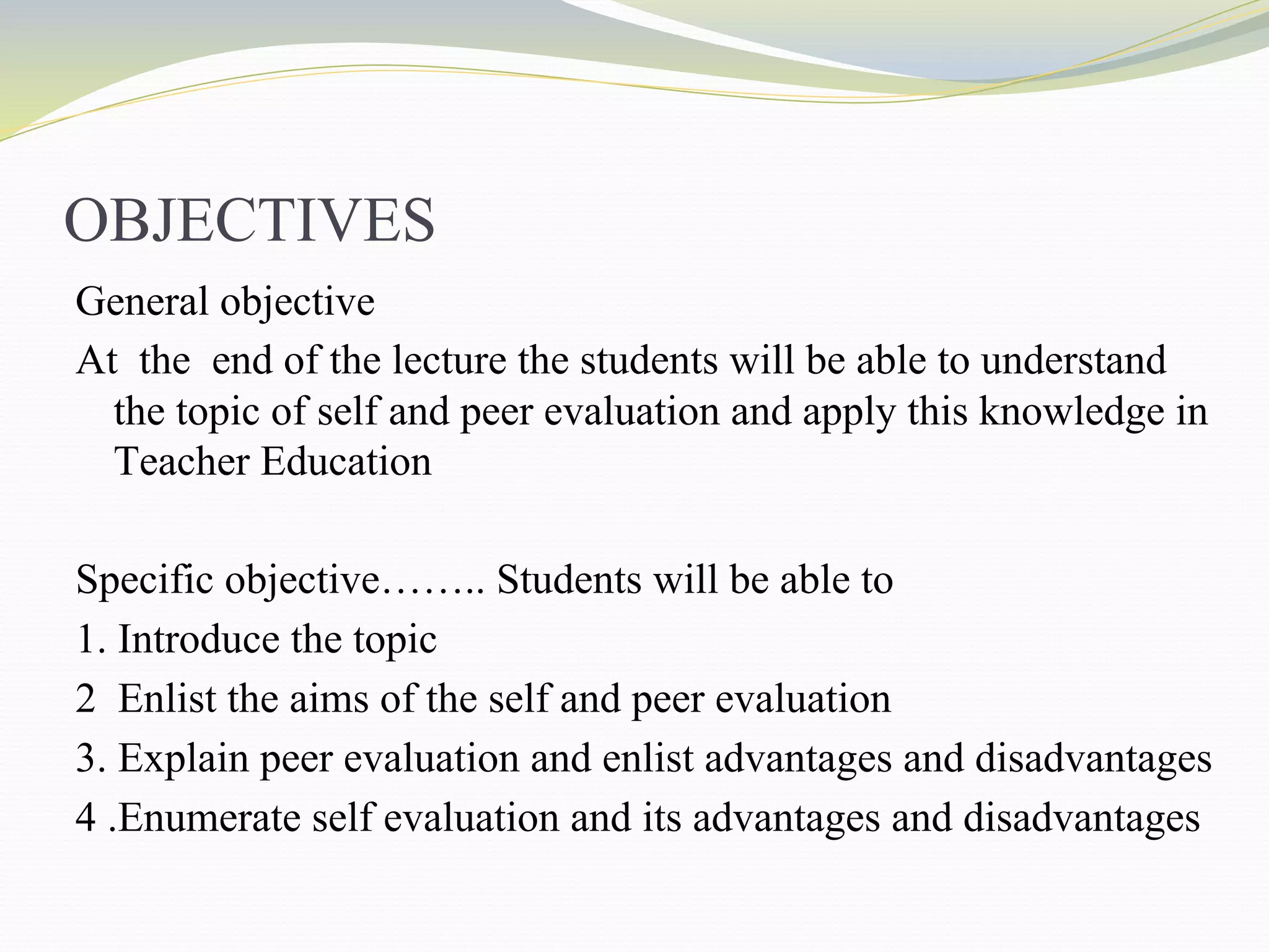 Self reflection and peer evaluation.pptx