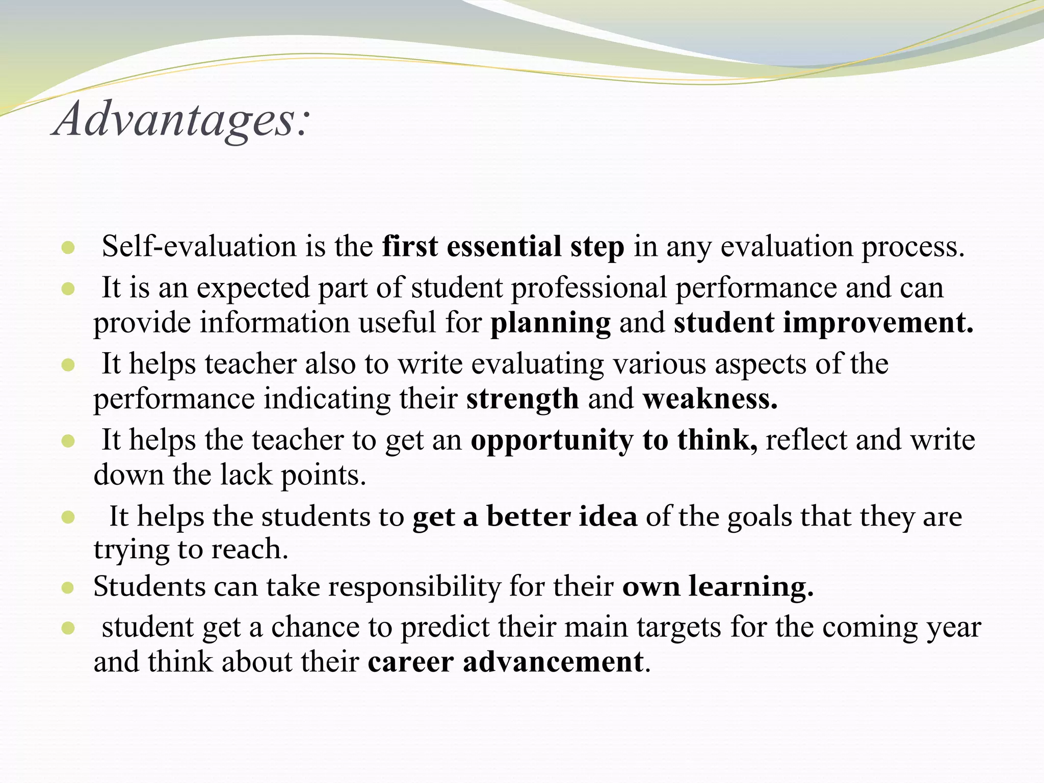 Self reflection and peer evaluation.pptx