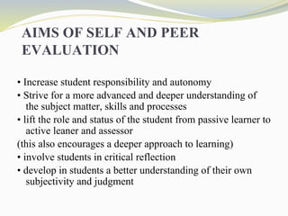 Self reflection and peer evaluation.pptx