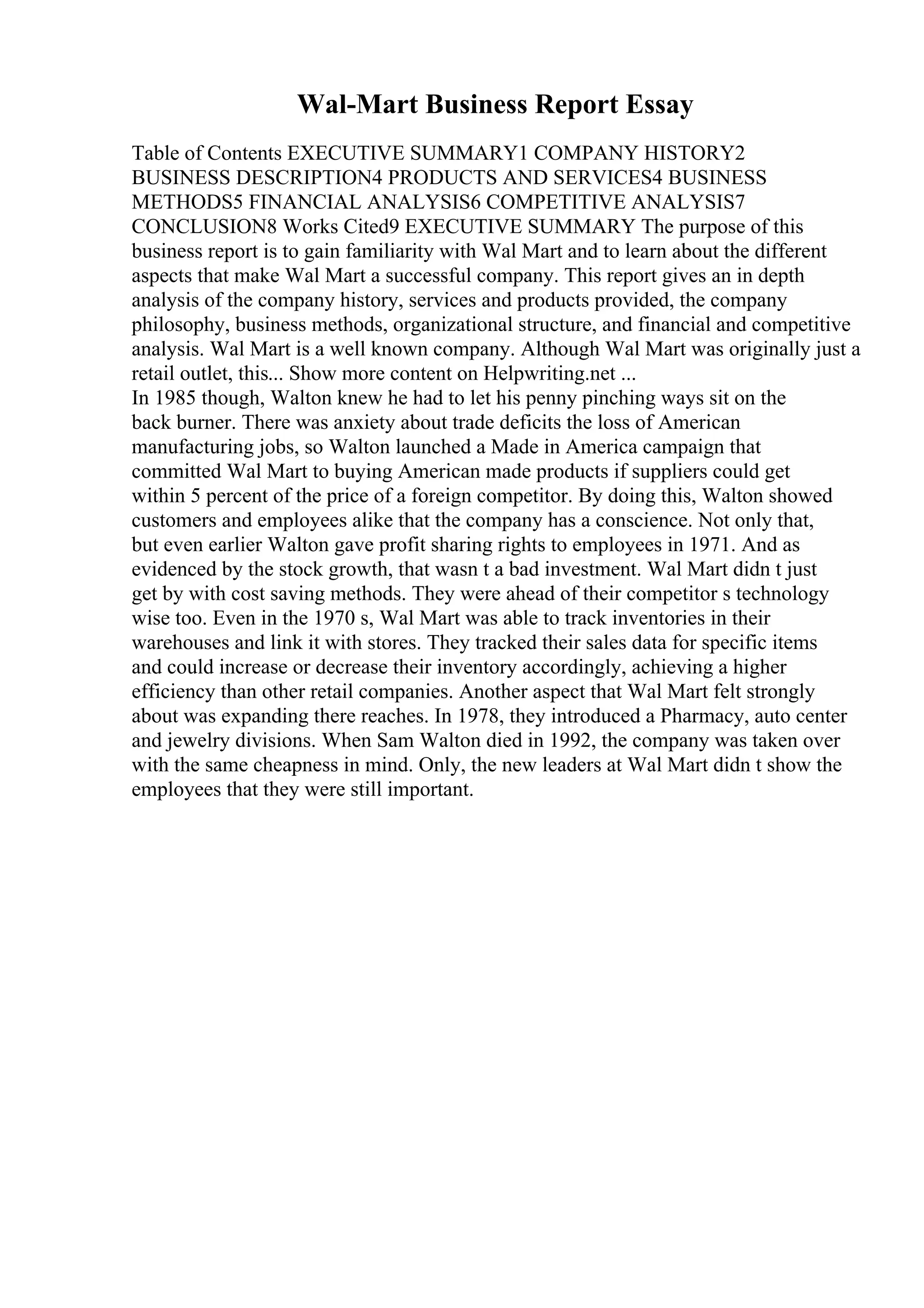 Self Reflection Essay Sample | PDF