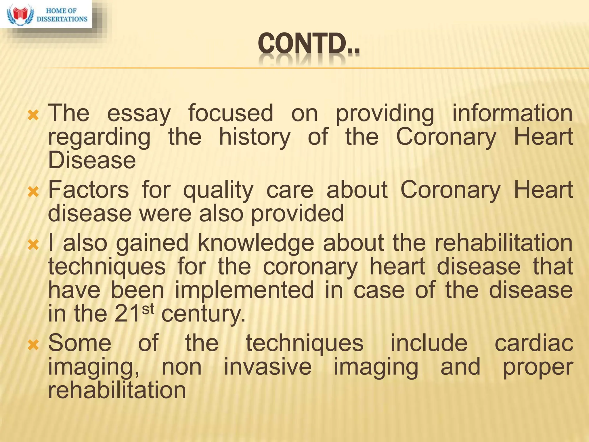 SELF Reflection Occupational Therapist for rehabilitation of Coronary ...