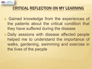 SELF Reflection Occupational Therapist for rehabilitation of Coronary ...