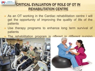 SELF Reflection Occupational Therapist for rehabilitation of Coronary ...