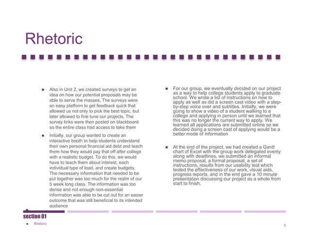 Self reflection technical writing | PPT