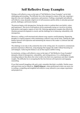 Self Reflective Essay Examples.pdf