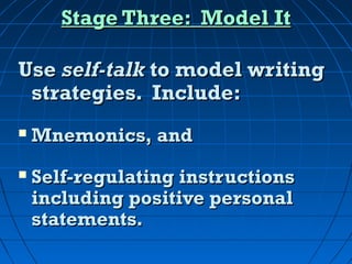 Self regulated development writing strategy | PPT