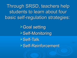 Self regulated development writing strategy | PPT