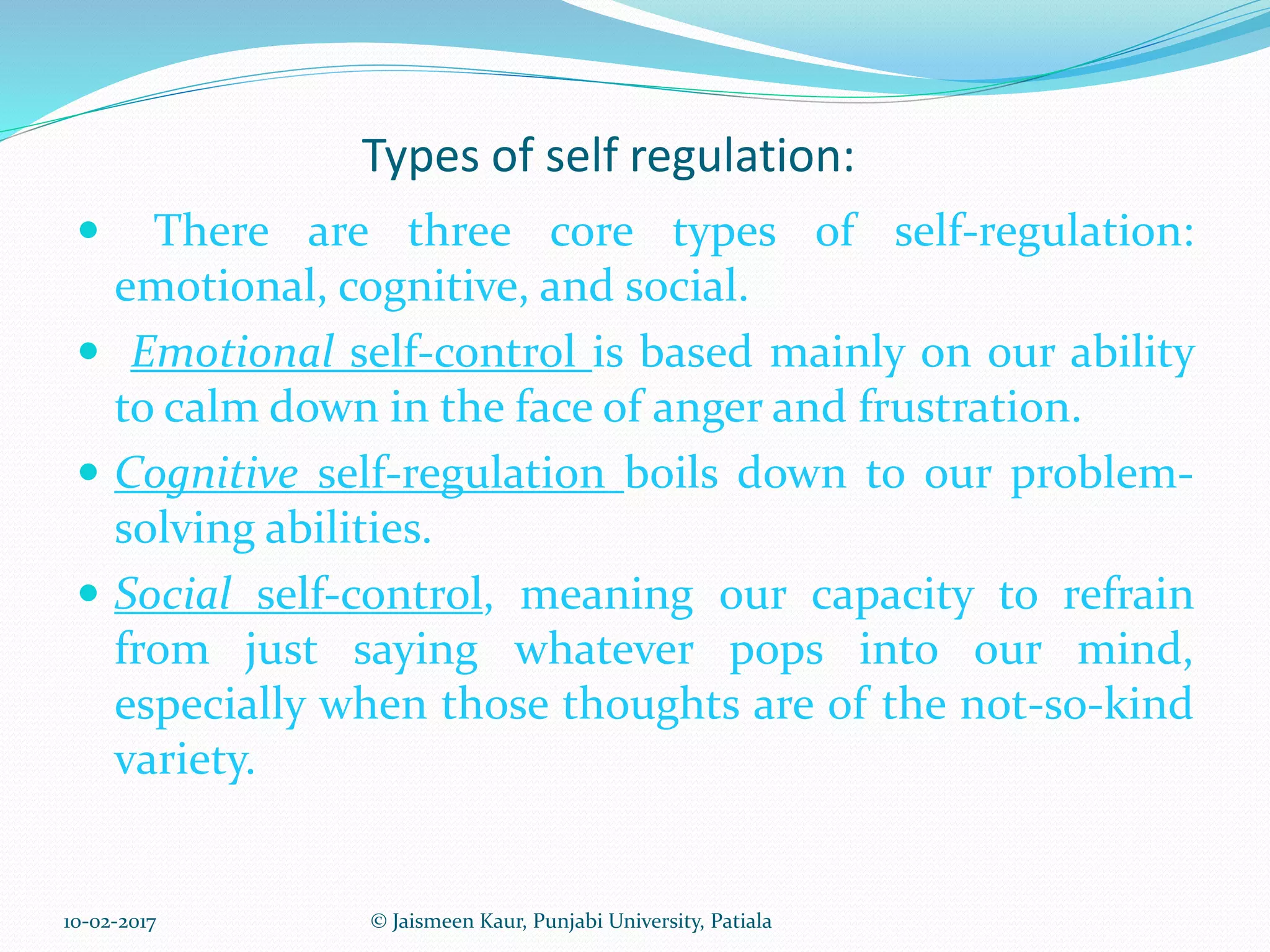 self regulations | PPTX