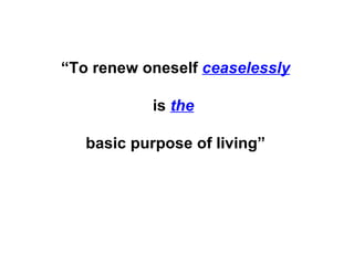 Self-renewal | PPT