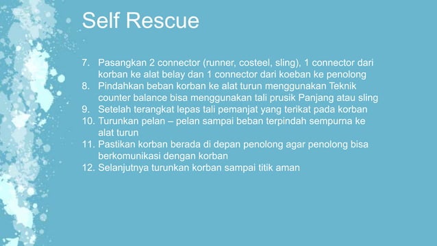 ppt presentation Self rescue dan team rescue.pptx