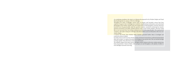 Selfridges report | PPT