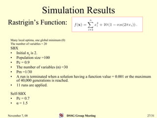 Self Adaptive Simulated Binary Crossover | PDF